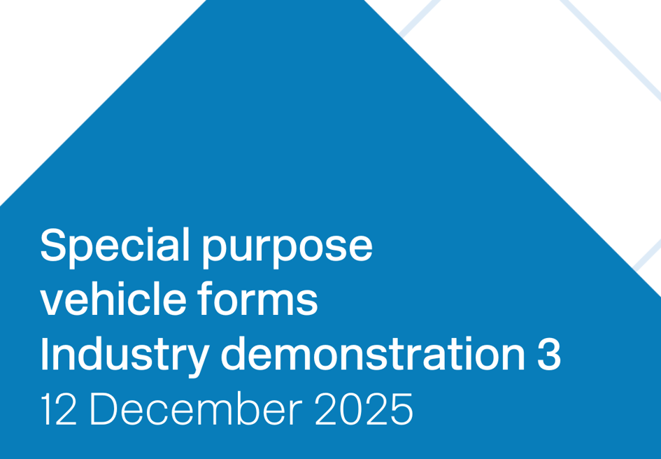 Special purpose vehicle forms - Industry demonstration 3 — Jersey ...